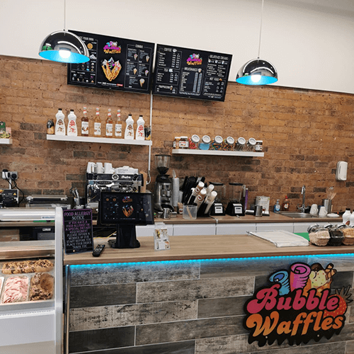 BUBBLE WAFFLES TV MENU SCREEN - SME Web Solutions
